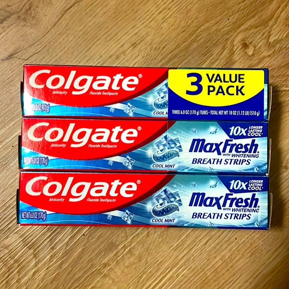 Colgate | Other | Colgate 3 Value Pack Toothpaste Max Fresh With ...